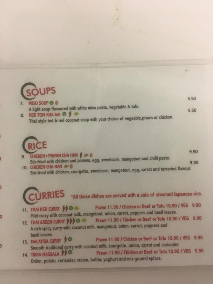 Menu at Maya Asian Street Food restaurant, Clonakilty