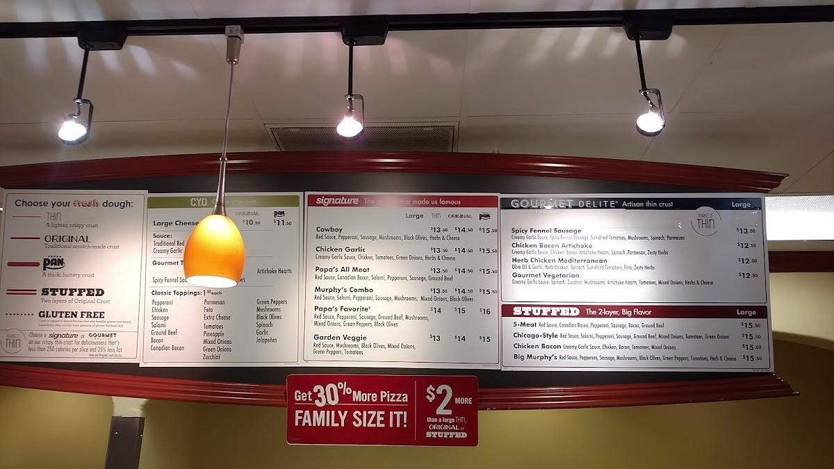 Menu at Papa Murphy's Take 'N' Bake Pizza pizzeria, Grants Pass, 263 ...