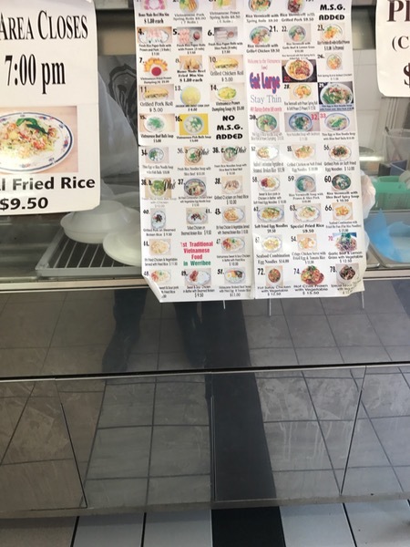 Menu at Watton Vietnamese Takeaway fast food, Werribee