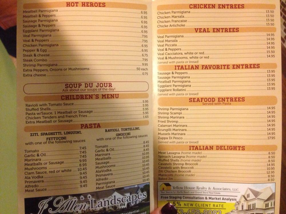 Menu at Surfside Beach Pizza pizzeria, Surfside Beach, 821 Surfside Dr