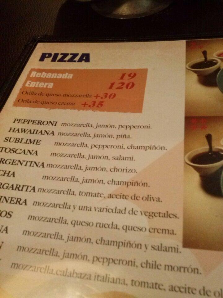 Menu at Zavi Pizza pizzeria, Merida, Calle 22 246 x Calle 31 Y 29
