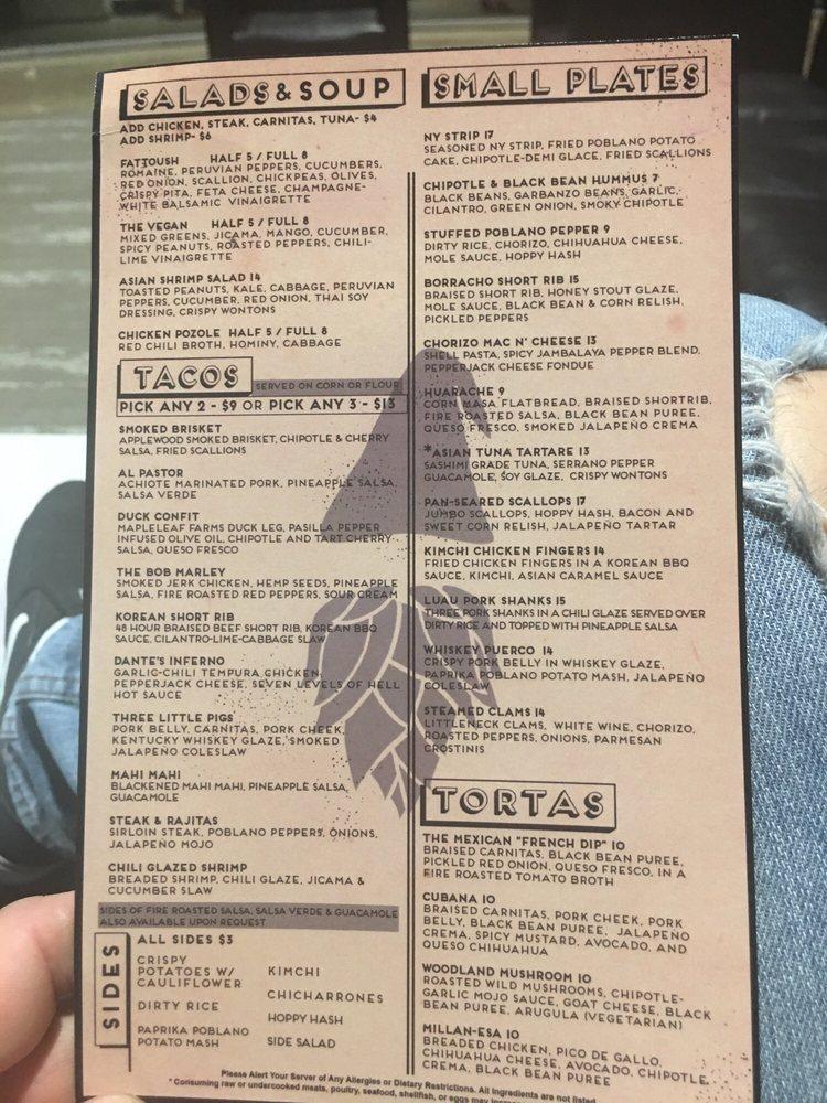 Menu at The Hoppy Gnome pub & bar, Fort Wayne
