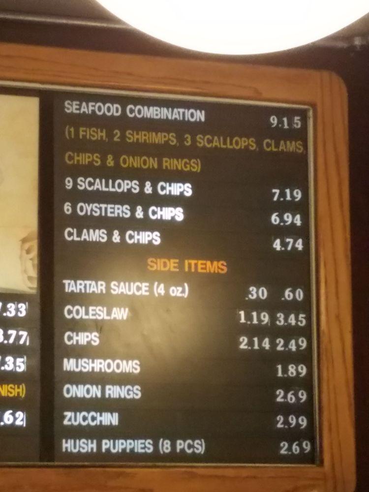 Menu at Village Inn Fish & Chips restaurant, Long Beach, E Stearns St