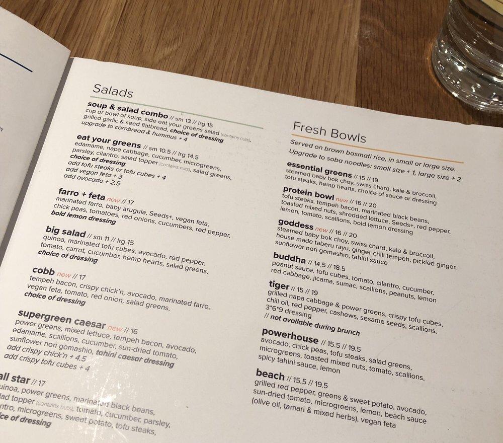 Menu at Fresh On Front pub & bar, Toronto