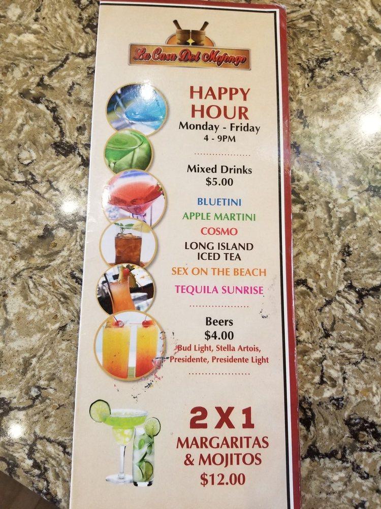 Menu at La Casa del Mofongo & Piano Bar, New York City, 546 W 207th St