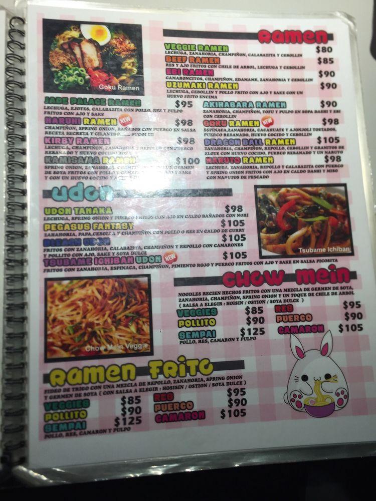 Menu at Lijiang restaurant, Monterrey, Av. Del Estado #244 Col. Tecnológico