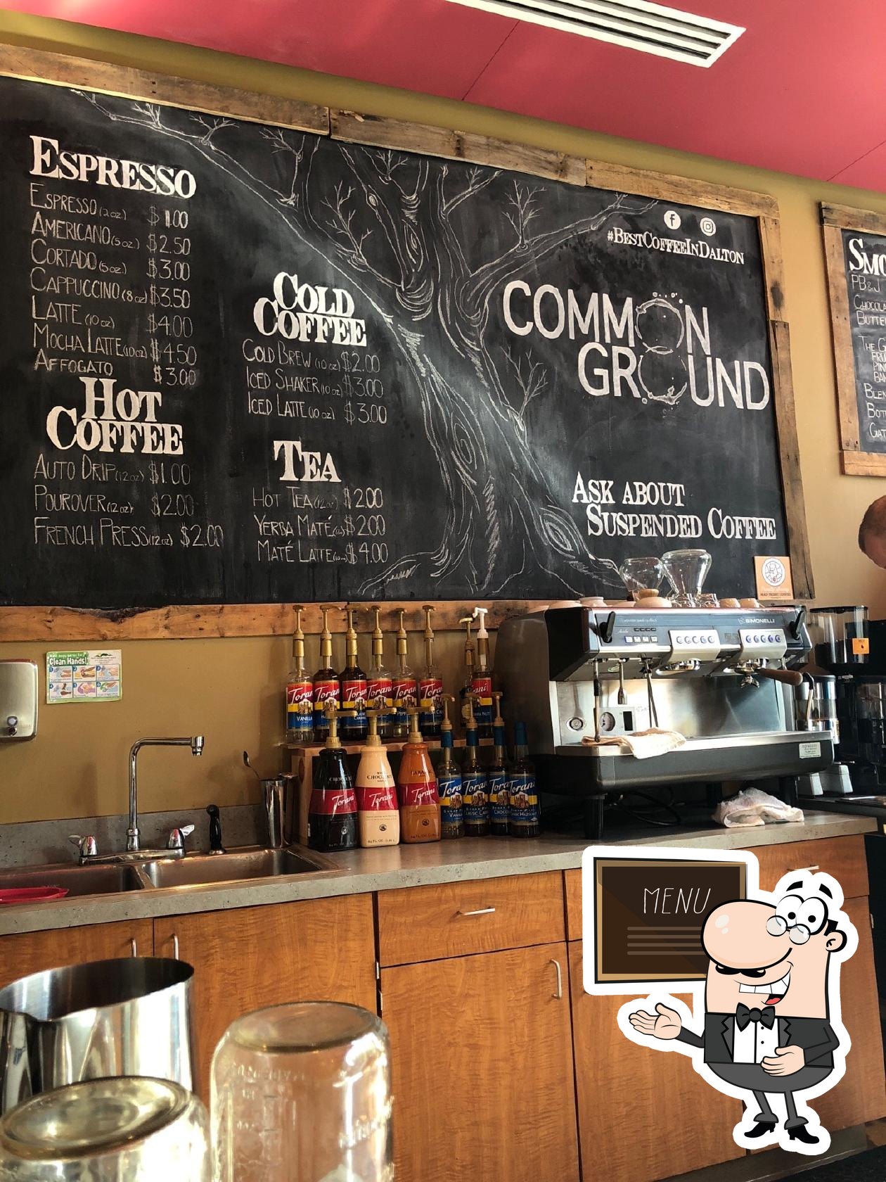 Common Ground Coffee Shop in Dalton - Restaurant menu and reviews