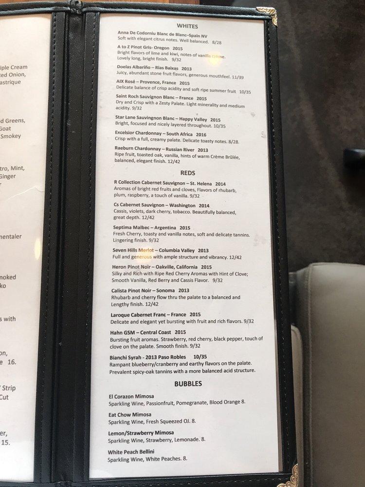 Menu at Eat Chow restaurant, Costa Mesa, Newport Blvd