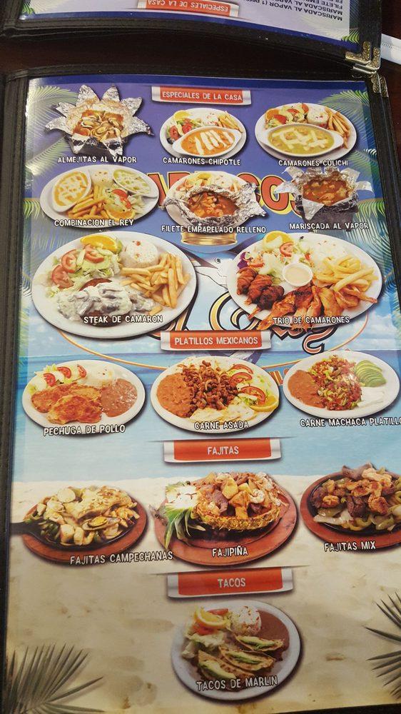 Menu at Mariscos El Rey 2 restaurant, Aurora, E Iliff Ave