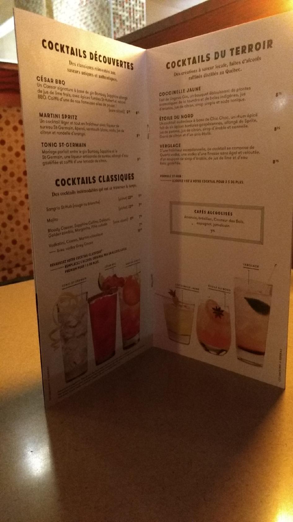 Menu at Rôtisserie St-Hubert BBQ, Salaberry-de-Valleyfield, Bd ...