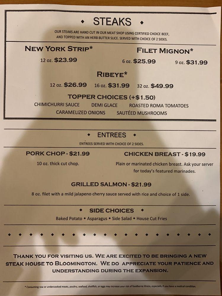 Menu at Wagon Wheel Custom Meats BBQ, Bloomington
