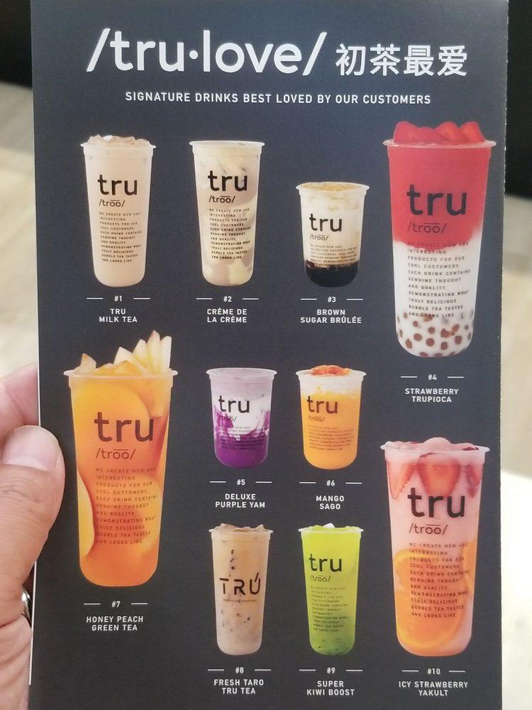 Menu at TRU 初茶, Toronto, 25 Carlton Street