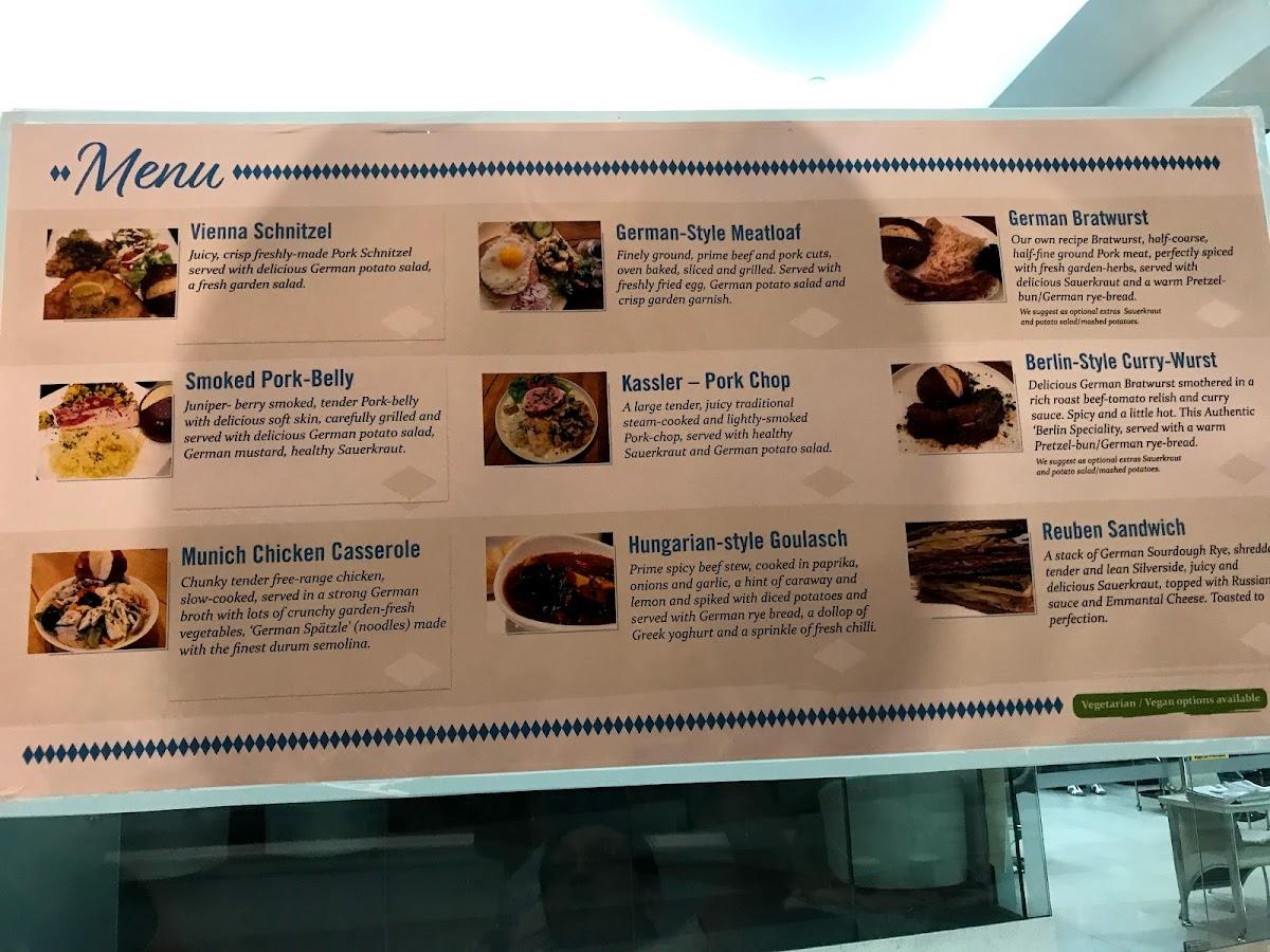 Menu at Toffee Cafe, Perth