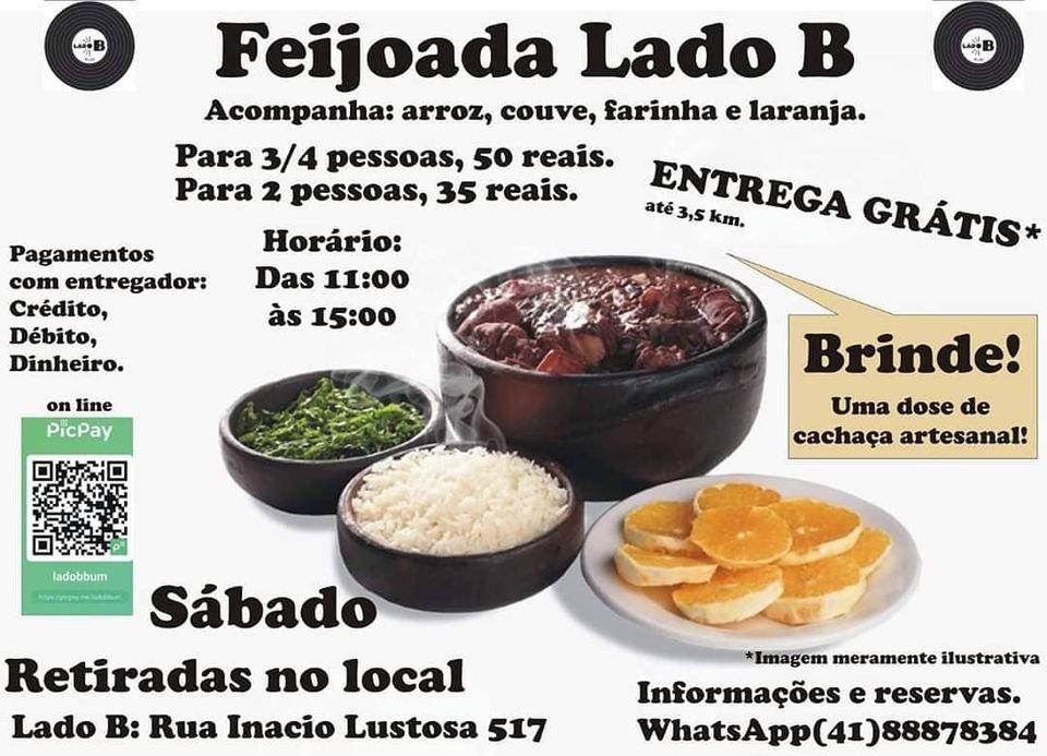 Menu at Lado B pub & bar, Curitiba