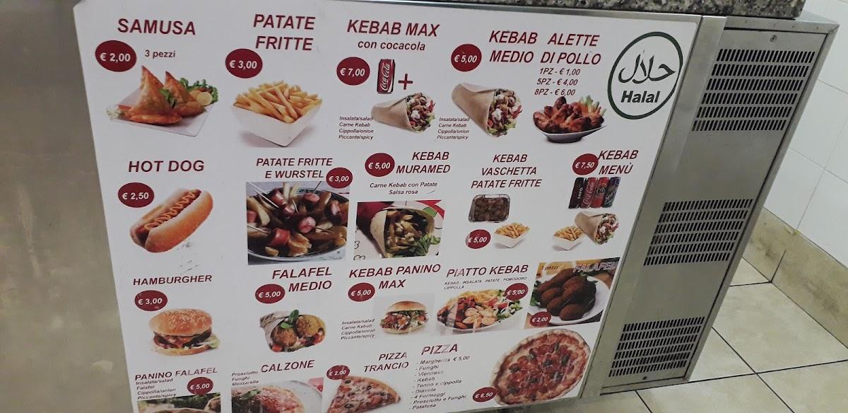 Menu da Marina Kebab ristorante, Venezia