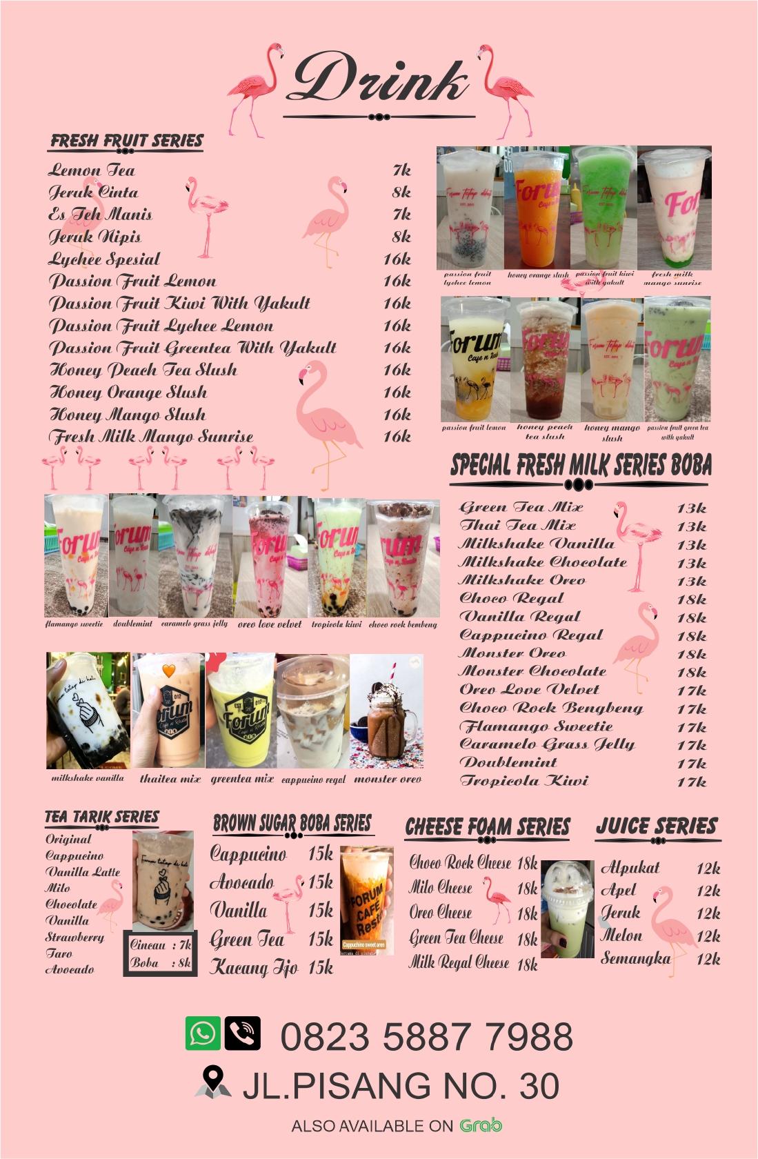 Carta de Forum Cafe & Resto, Jaya