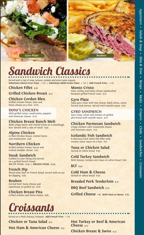 Menu at Neli's Restaurant, South Beloit