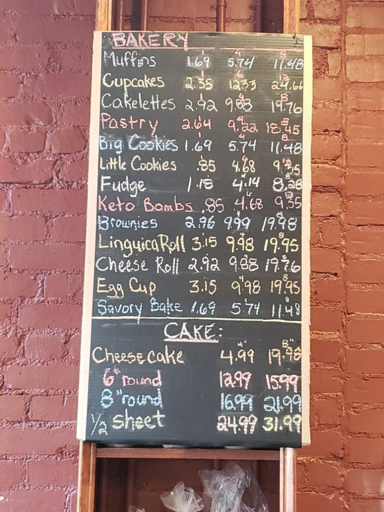 Menu at Auntie Kath's Bakery Delivery, New Bedford, 288 Union St