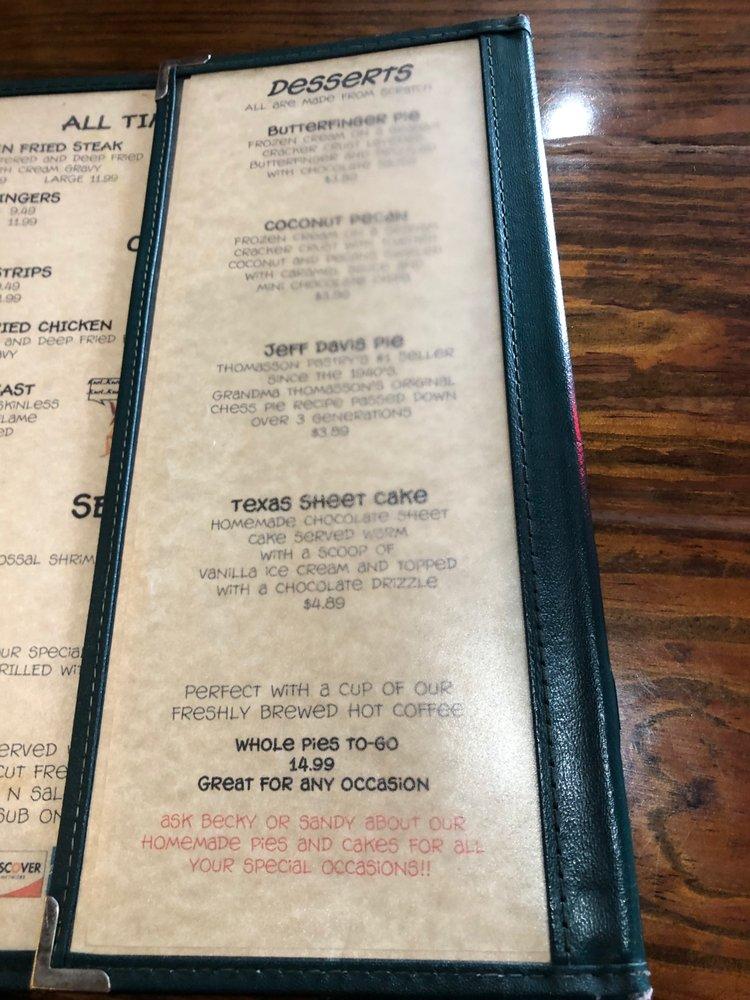 Menu at Beefmaster Steakhouse, Ballinger