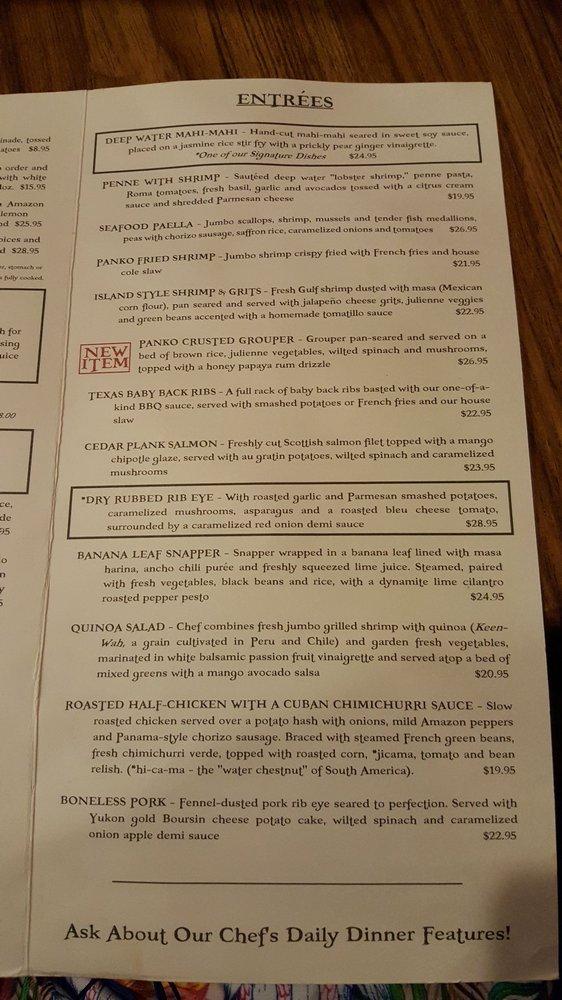 Menu at Doc Ford's Rum Bar & Grille - Ft. Myers Beach, Fort Myers Beach