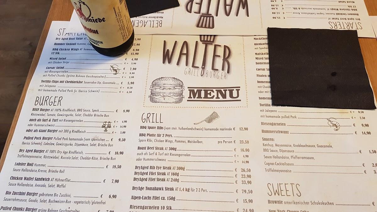 Speisekarte von Walter Restaurant, Gröbming