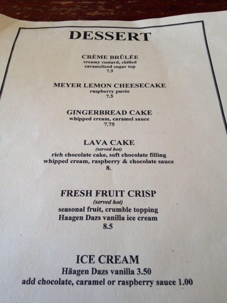 Menu at Willow Wood Market Cafe, Graton