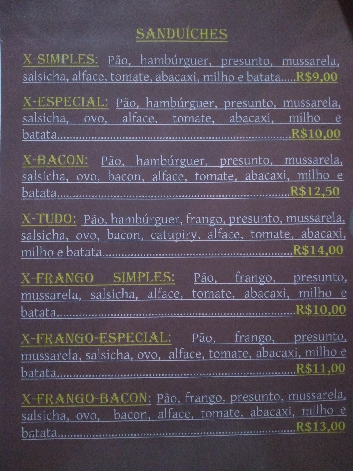 Menu at Pit Dog Manchorra pub & bar, Goiás
