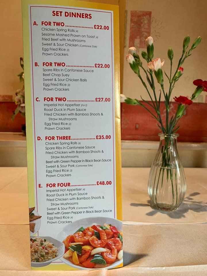 Menu at River Avon restaurant, Evesham