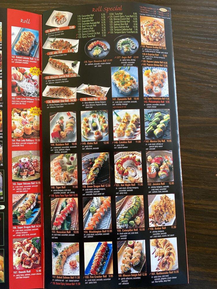Carta del restaurante California Bowl Sushi & Teriyaki, Los Angeles ...