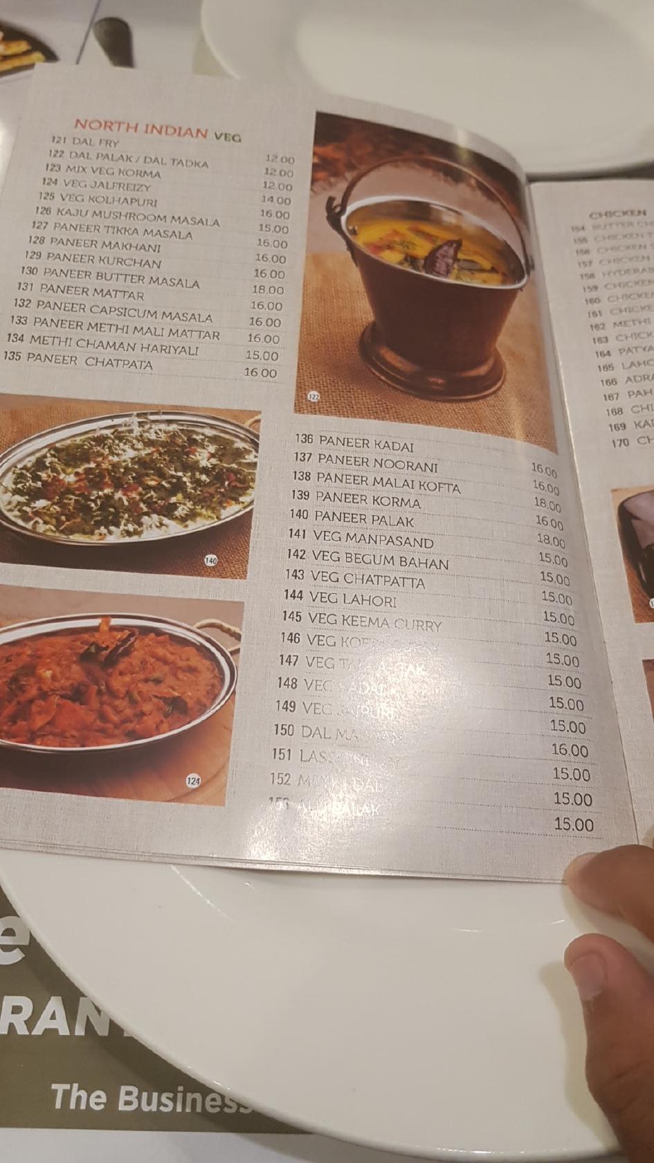Menu at Village Hub Restaurant, Dubai