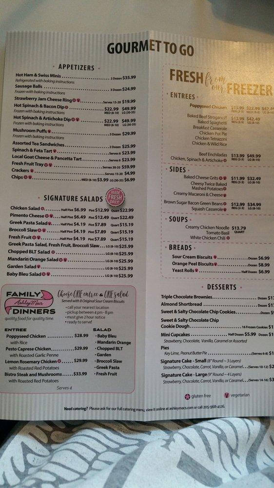 Menu at Ashley Mac's Kitchen cafe, Hoover, Chace Cir #100