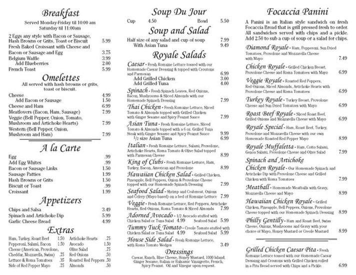 Menu at Chaps Chicken restaurant, Metairie