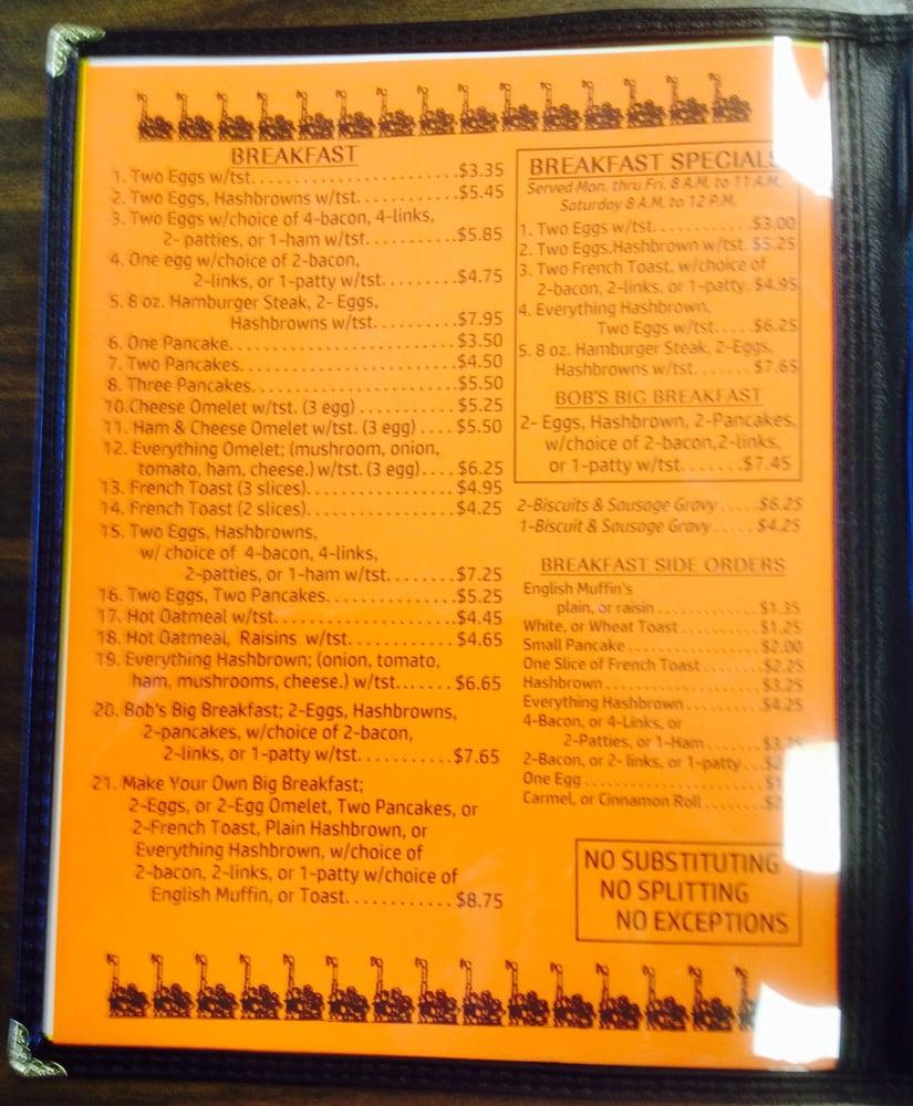 Menu at Front Street Cafe, Brainerd