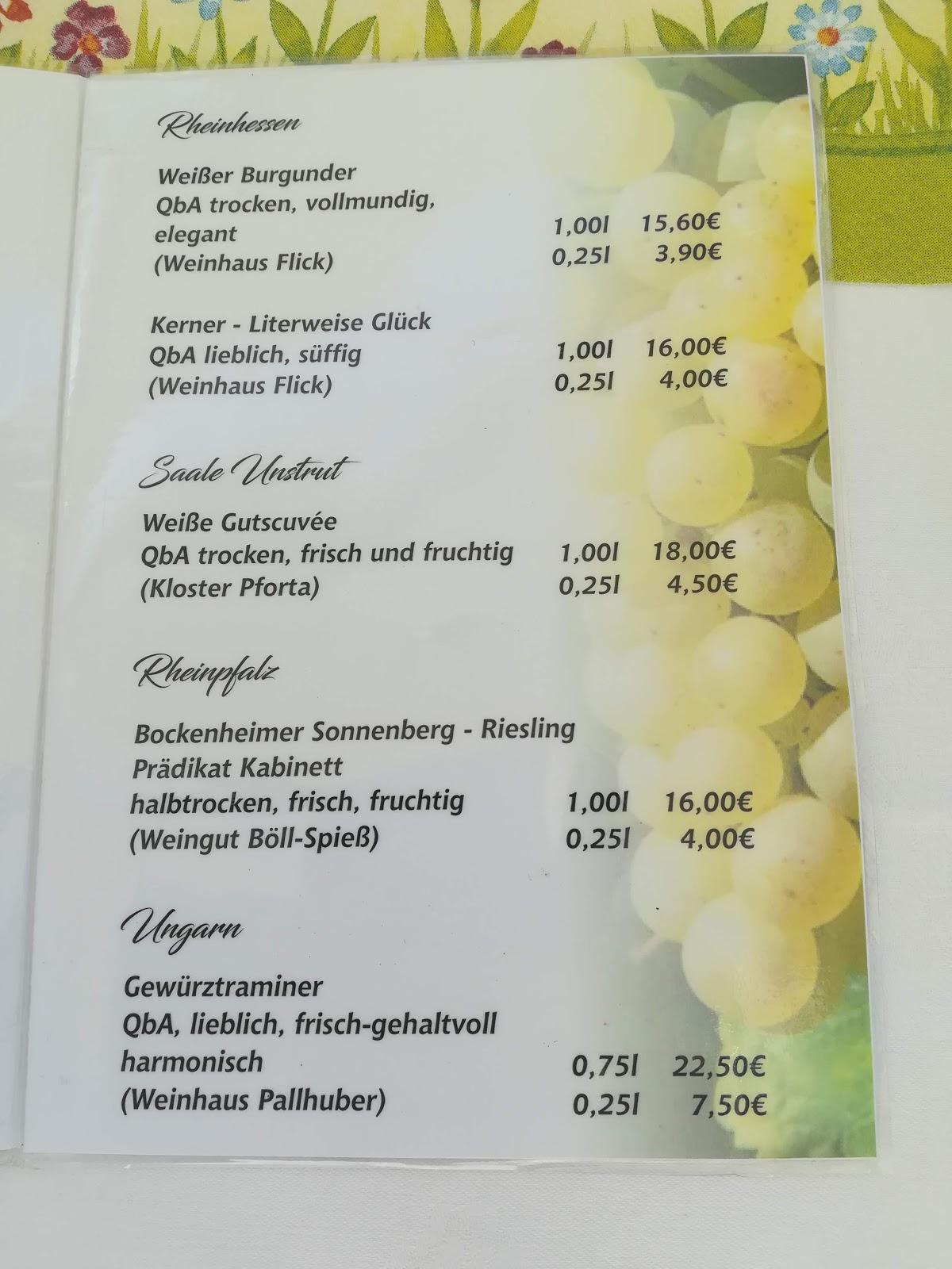 Speisekarte von Restaurant "Am Waldesrand", Neuhaus am Rennweg