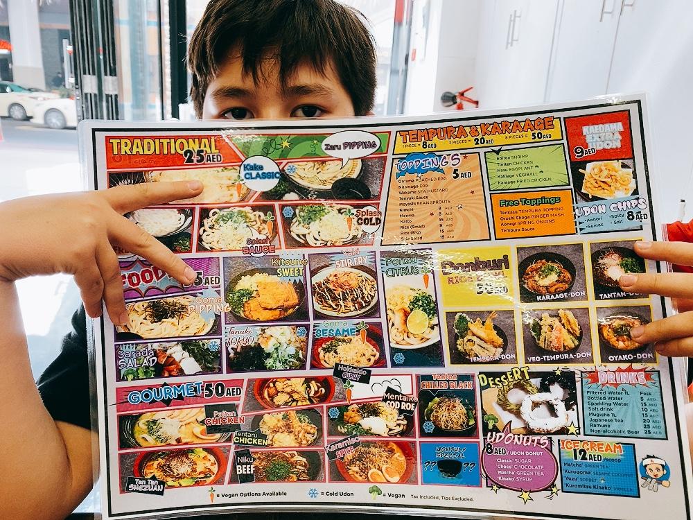 Menu at Maru Udon Restaurant, Dubai, Majestic G Tower - Al Asayel St