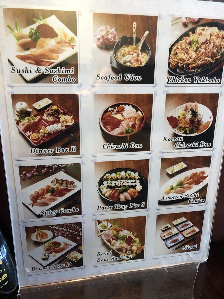 Menu at Nikko Sushi restaurant, Abbotsford
