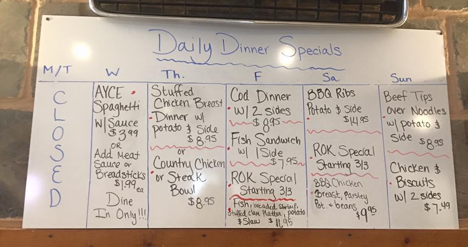Menu at The Rusty Grille pub & bar, Hartstown