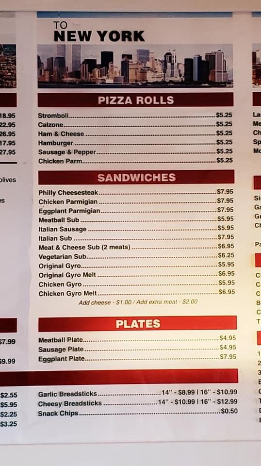 Menu at Leone Original Pizza pizzeria, Overland Park, Antioch Rd