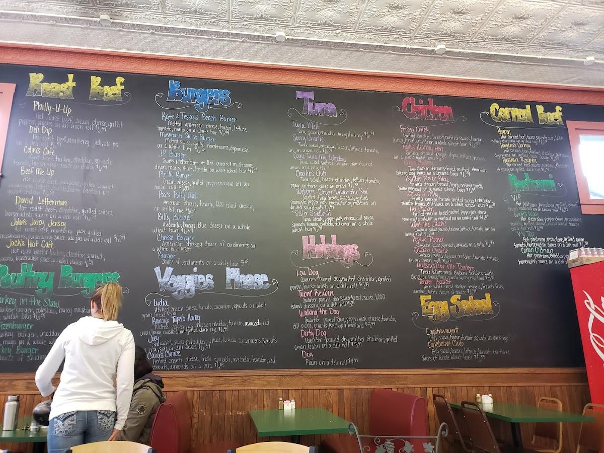 Menu at Old Style Deli restaurant, Elkhart