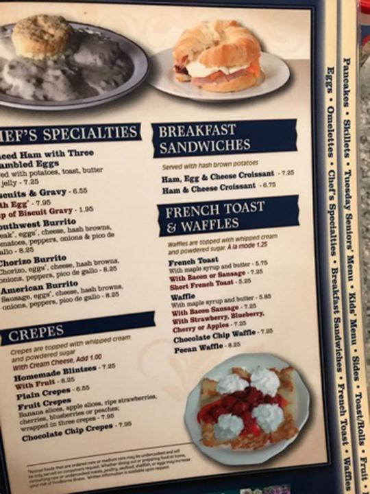 Menu at Blue Bay Restaurant, Mukwonago