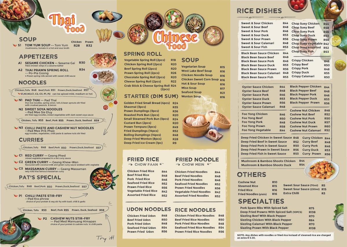 Menu at Yiwasabi restaurant, Vereeniging, 12 Ring Rd