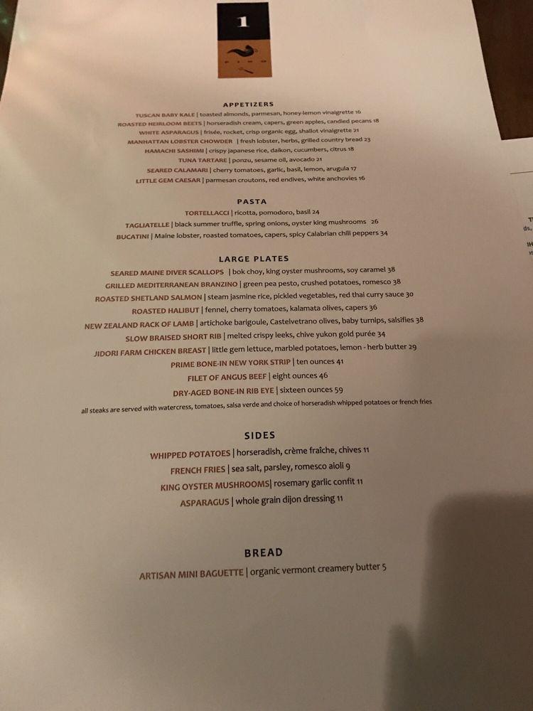 Menu at 1 Pico pub & bar, Santa Monica