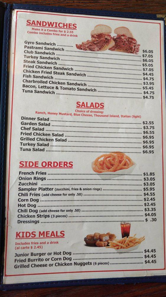 Menu at Alpha Omega Burgers restaurant, Covina