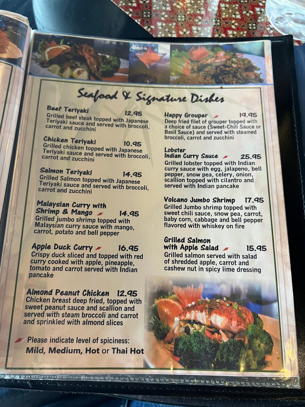 Menu at Blue Sake Sushi & Asian Fusion restaurant, Dunedin