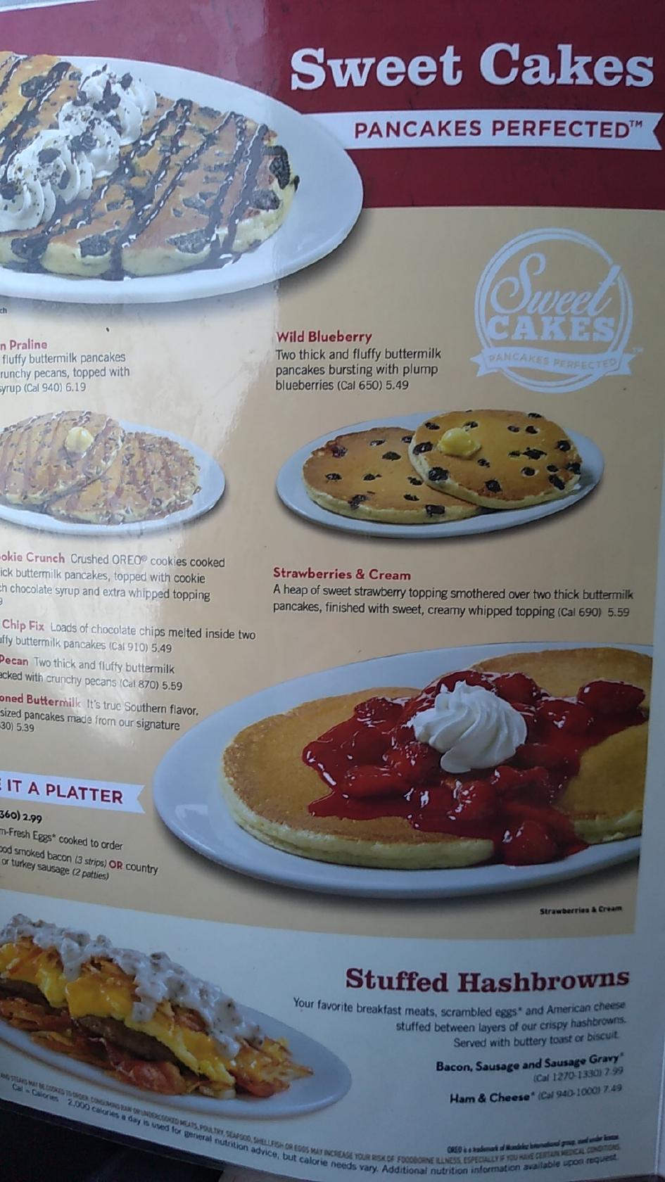 Menu at Huddle House restaurant, Cedartown