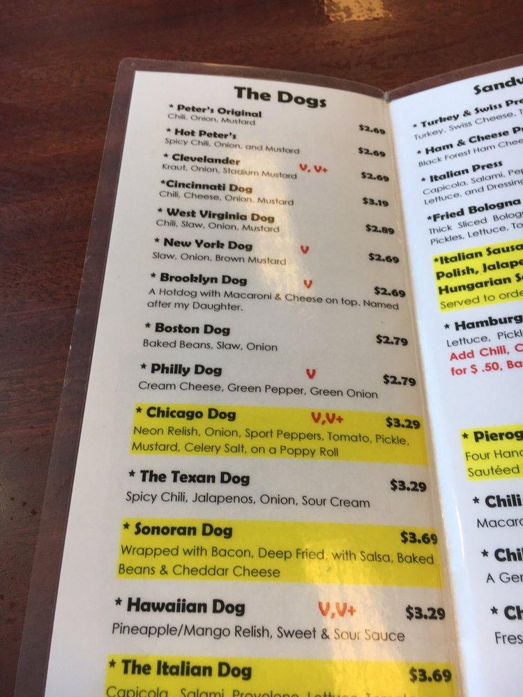 Menu at Dog Daze Gourmet Hot Dogs restaurant, Canton