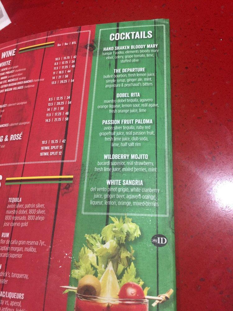 Menu at Red Stripe pizzeria, Fort Lauderdale