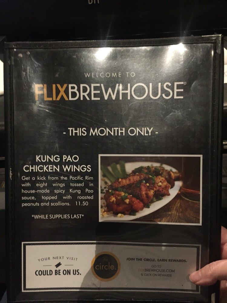 Menu at Flix Brewhouse pub & bar, Albuquerque