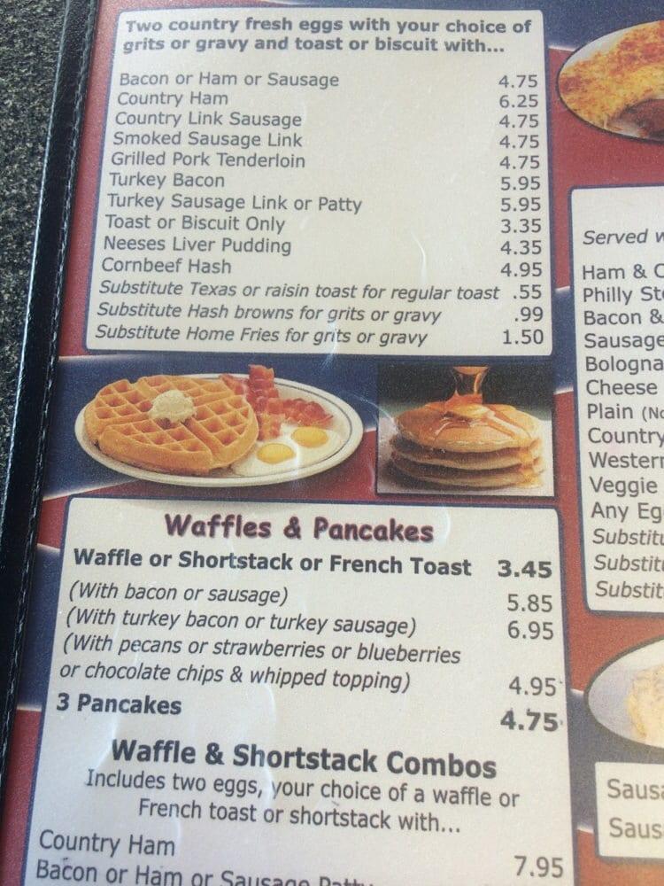 Menu at Jake's Diner restaurant, Greensboro, S Holden Rd