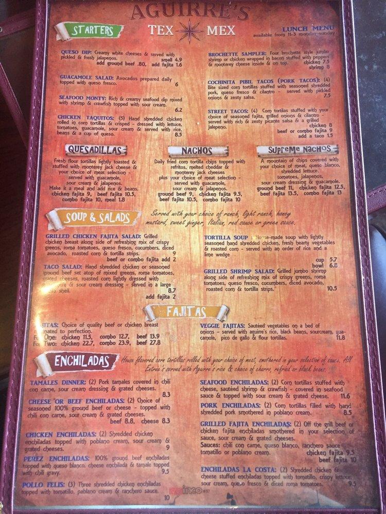 Menu at Cenas Kitchen pub & bar, Houston